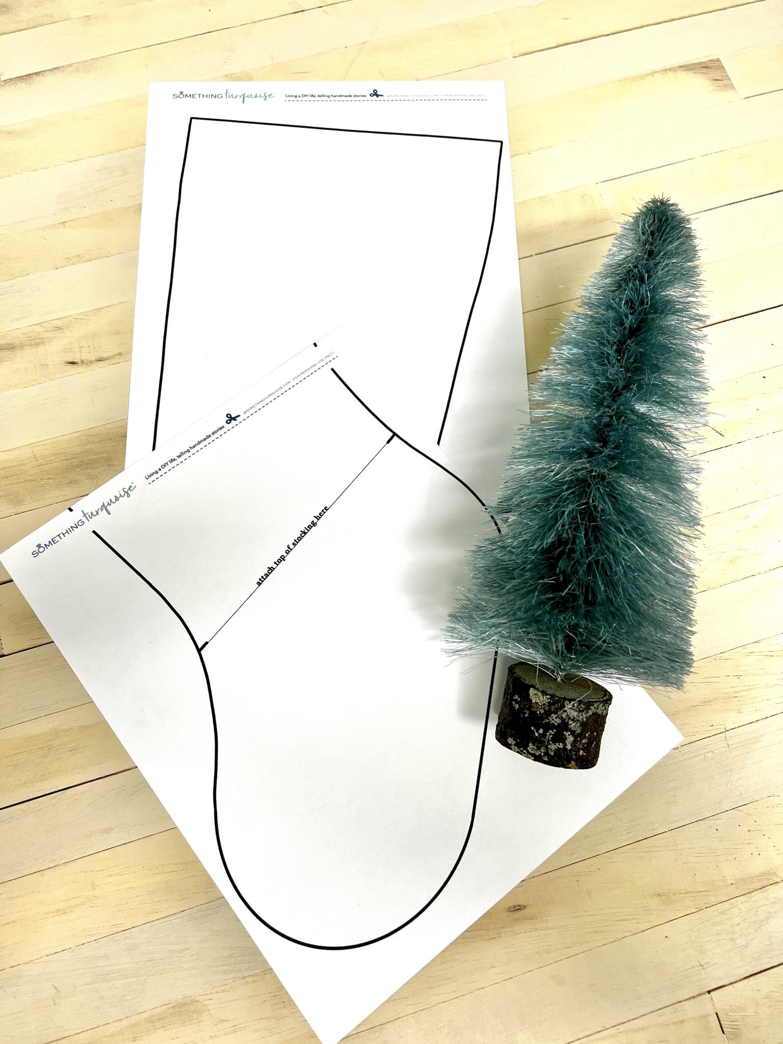 Printable Punch Needle Stocking Pattern: THE STOCKING OUTLINE ...